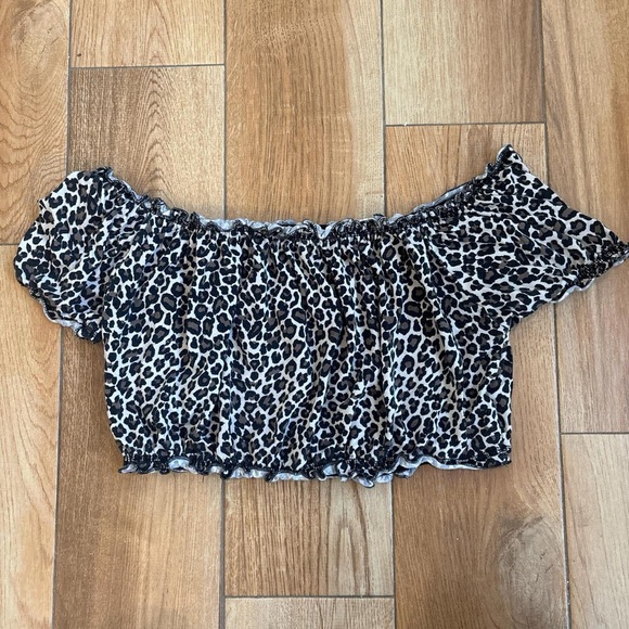 Primark | Tops | Primark Leopard Print Offshoulder Blouse | Poshmark